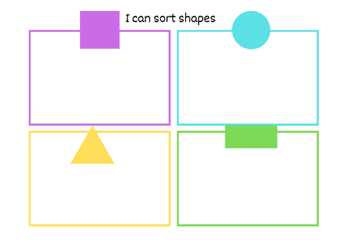 I can sort shapes | Teaching Resources