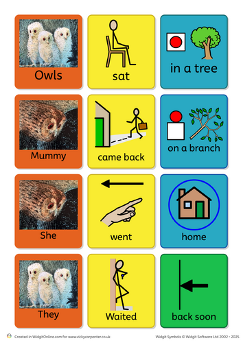 Owl Babies Colourful Semantics | Teaching Resources