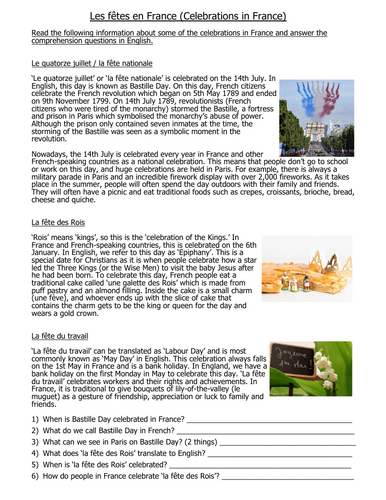 French celebrations deliberate practice | Teaching Resources