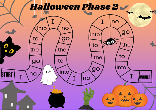 Halloween phonics board games | Teaching Resources