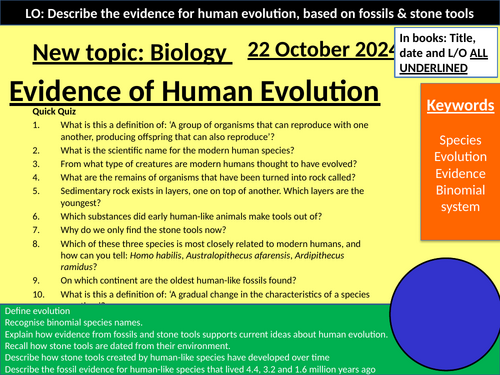 Separate Biology 4 Topic | Teaching Resources
