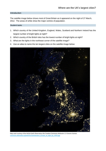 GCSE Geography – Urban issues and challenges -9- urban change in the UK ...