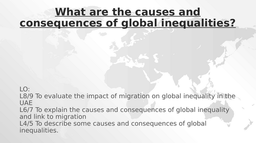 Edexcel GCSE Geography – Development Dynamics - 3 -global inequalities ...