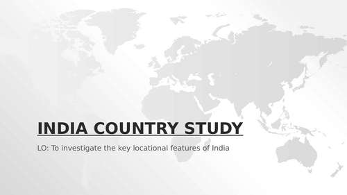 Edexcel GCSE Geography – Development Dynamics - 7 - India case study ...