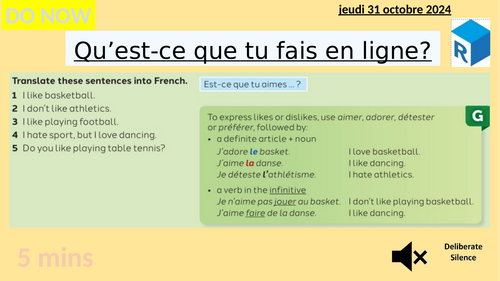 Pearson Edexcel 2026 GCSE FRENCH textbook - Ma vie en ligne 1 ...