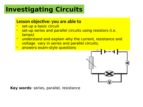 Investigating Circuits | Teaching Resources Investigating Circuits | Teaching Resources