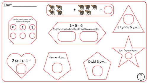 (BWNDEL) Profion Mathemateg Cam 1-4 | Teaching Resources