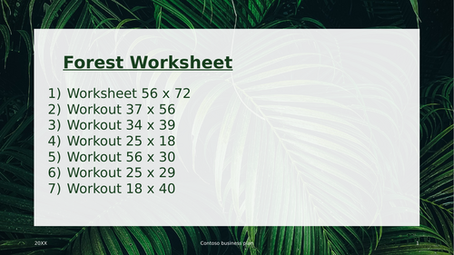 FOREST WORKSHEET 1 | Teaching Resources
