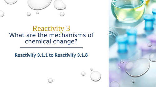 Reactivity 3 / IB Chemistry / Reactivity 3.1 (Including HL) | Teaching ...