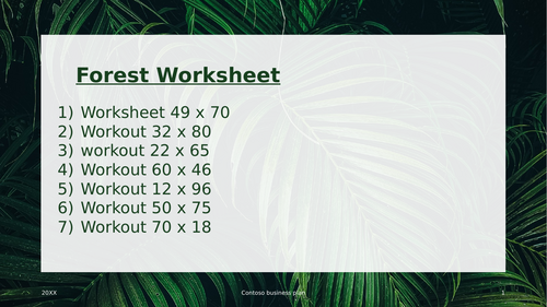 FOREST WORKSHEET 9 | Teaching Resources