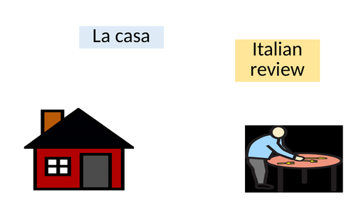 Italian review - The home | Teaching Resources