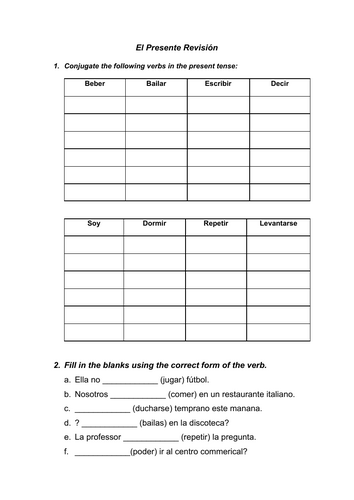 El Presente | Teaching Resources