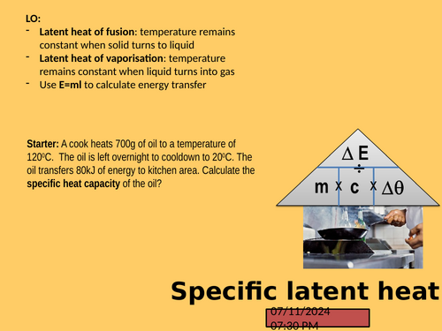 Specific Latent Heat | Teaching Resources