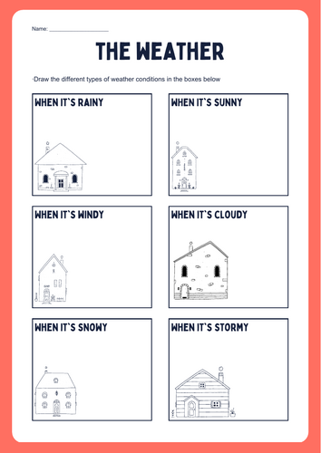 Drawing The Weather (drawing activity) | Teaching Resources