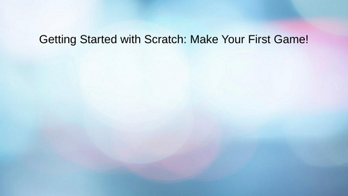 Introduction to Scratch | Teaching Resources