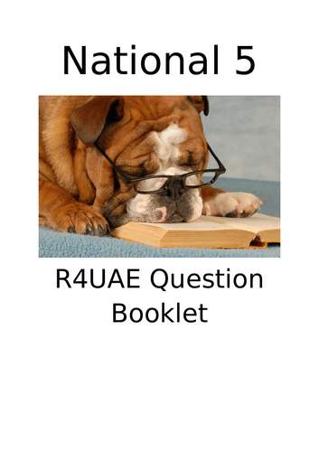N5 English R4UAE Close Reading Complete Unit of Work | Teaching Resources