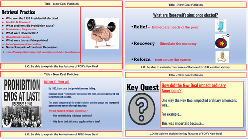 The New Deal - USA | Teaching Resources