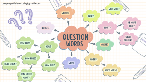 Question Words In English Who When What Why Which Where How