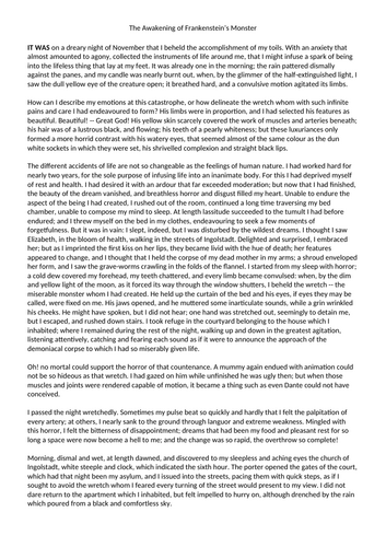 KS3 Gothic Creative Writing Lesson | Teaching Resources