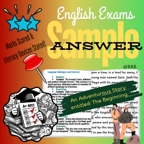 GCSE & IGCSE: Story Sample Answer, with Marks Explained & Literacy ...
