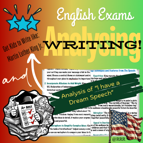 IGCSE & GCSE Analysis: Martin Luther King Jr's Speech "I have a Dream ...