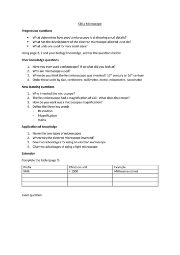 Key concepts in biology | Teaching Resources