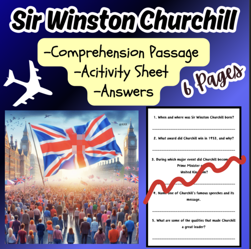 Sir Winston Churchill: Legendary Leader Reading & Activity Sheet ...