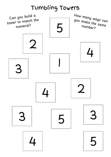 Tumbling Towers | Teaching Resources