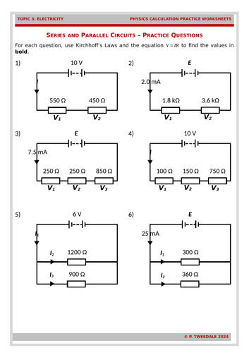 Series and Parallel Circuit Practice | Teaching Resources Series and Parallel Circuit Practice | Teaching Resources