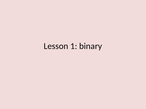 Binary | Teaching Resources Binary | Teaching Resources