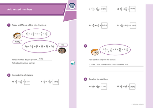 add mixed numbers | Teaching Resources