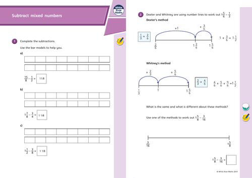 subtract mixed numbers | Teaching Resources subtract mixed numbers | Teaching Resources