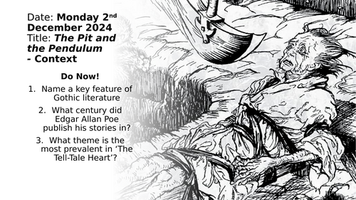 The Pit and The Pendulum - Edgar Allan Poe (4 lessons!) | Teaching ...