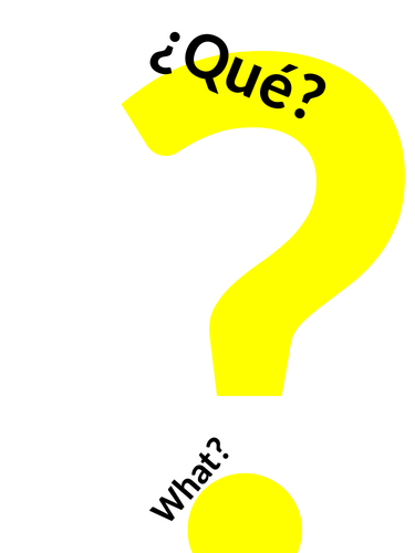 Spanish Question words - Display | Teaching Resources