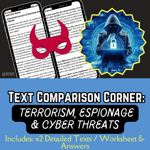 Gcse And Igcse Terrorism Espionage And Cyber Threats Compare And Contrast