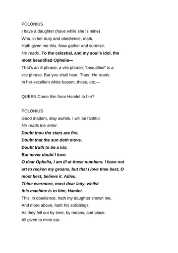 Hamlet Lesson 9: Ophelia | Teaching Resources