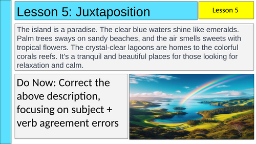 Adventure Poetry Juxtaposition | Teaching Resources