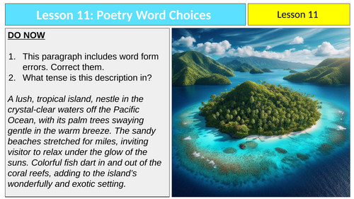 Adventure Poetry Word Choices | Teaching Resources