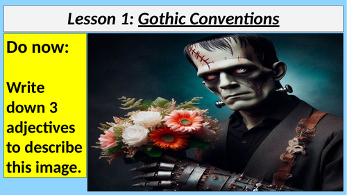 Frankenstein Gothic Conventions | Teaching Resources