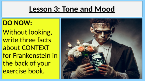 Frankenstein Tone Mood | Teaching Resources