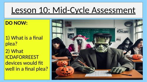 Frankenstein Mid-Cycle Assessment | Teaching Resources