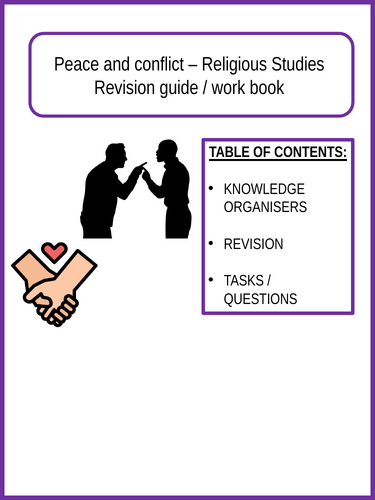 Workbook - Peace and conflict - Edexcel Spec B | Teaching Resources