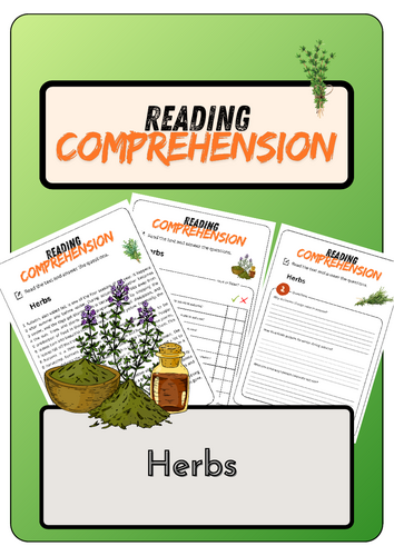 Reading Comprehension - Herbs + Solutions | Teaching Resources Reading Comprehension - Herbs + Solutions | Teaching Resources