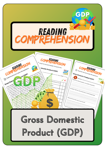 Reading Comprehension - Gross Domestic Product (GDP) + Solutions ...