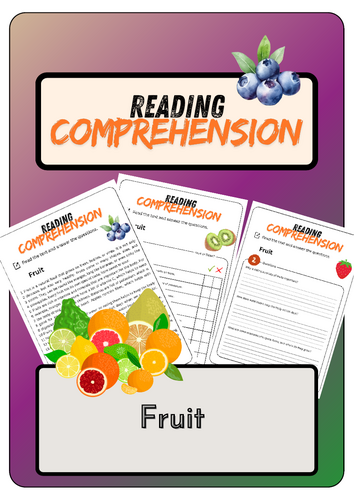 Reading Comprehension - Fruit + Solutions | Teaching Resources
