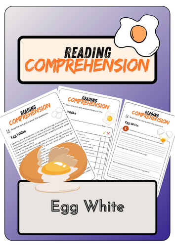 Reading Comprehension - Egg White + Solutions | Teaching Resources