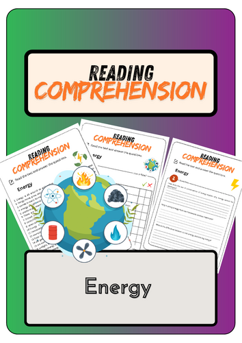 Reading Comprehension - Energy + Solutions | Teaching Resources