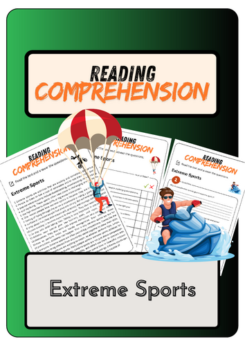 Reading Comprehension - Extreme Sports + Solutions | Teaching Resources