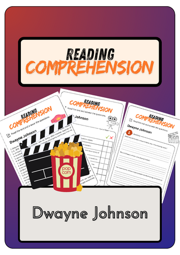 Reading Comprehension - Dwayne Johnson + Solutions | Teaching Resources