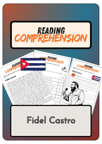 Reading Comprehension - Fidel Castro + Solutions | Teaching Resources